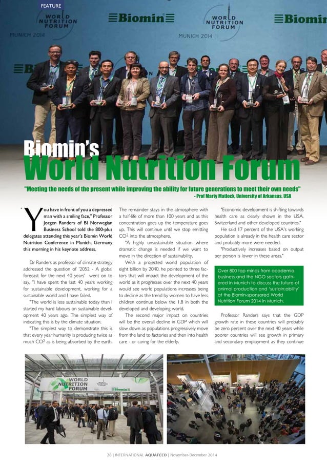 Biomin’s World Nutrition Forum | PDF | Agriculture | Industries