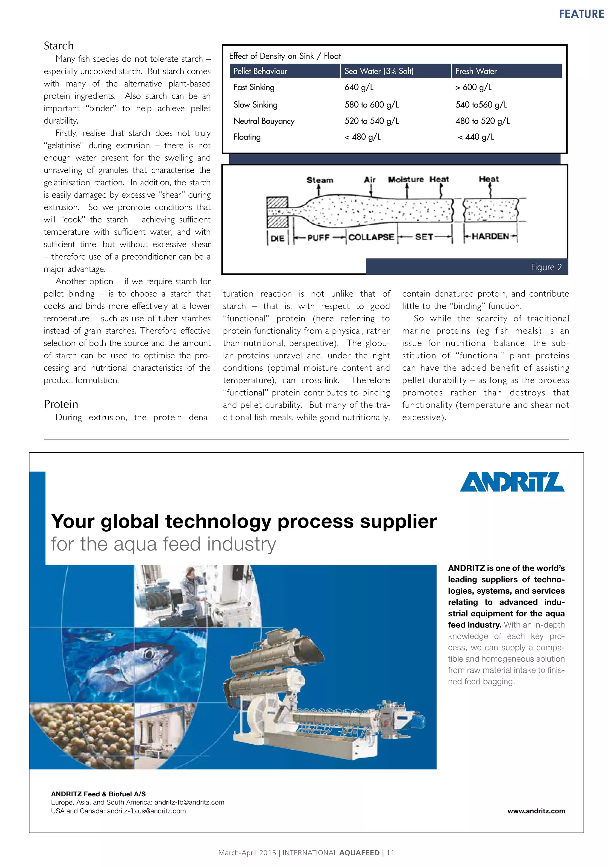 Extrusion of aquafeeds | PDF