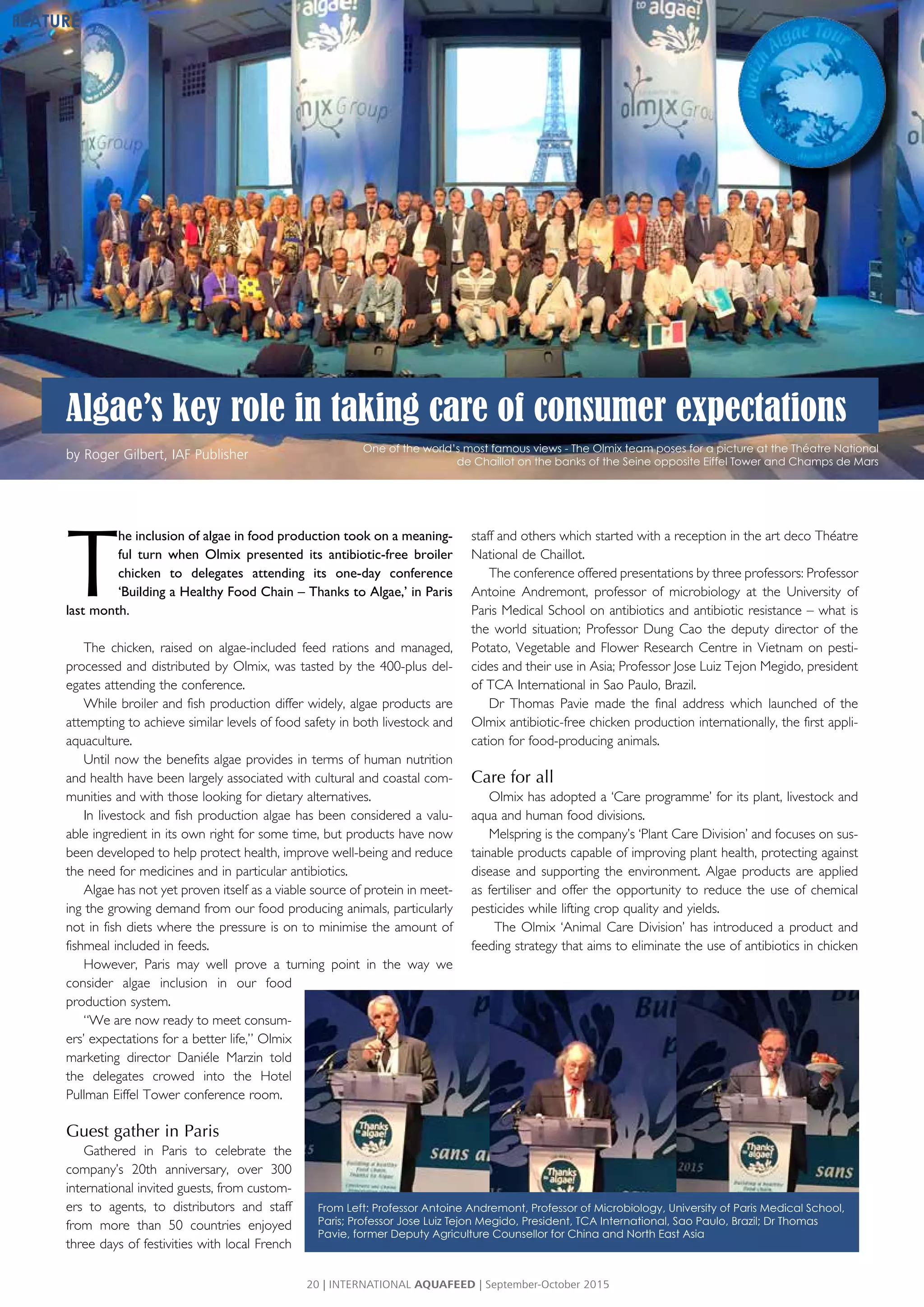 Algae’s key role in taking care of consumer expectations | PDF