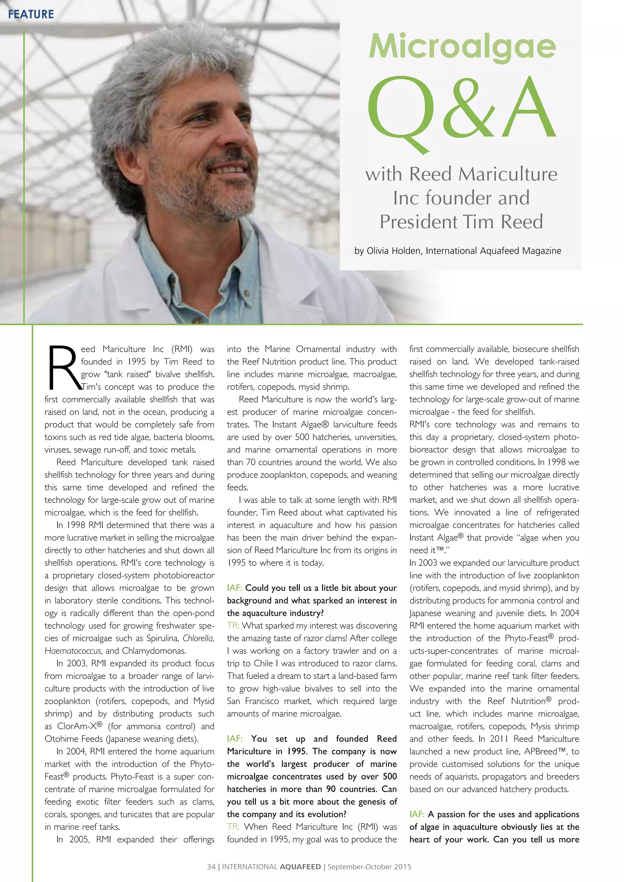 Microalgae: Different types of algae provide vital nutrients to ...