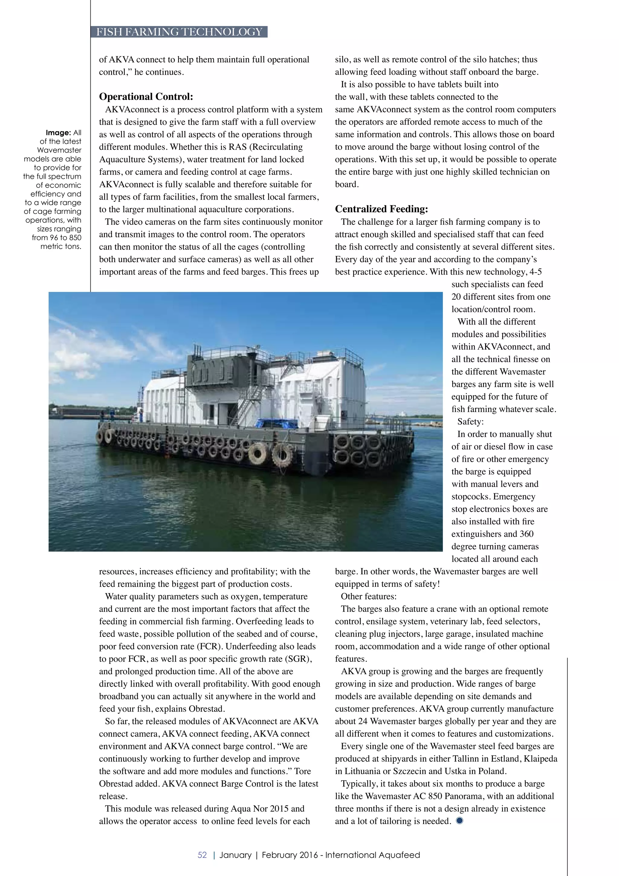 FISH FARMING TECHNOLOGY - Efficient and reliable feed system for fish ...