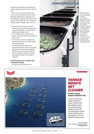 FISH FARMING TECHNOLOGY: The use of feed in recirculating aquaculture ...