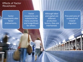 IAF605 Week 5 International trade and factor mobility theory | PDF