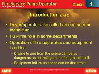 Iafc fire service pump operator principles & practice 1Ed ch 01 the ...