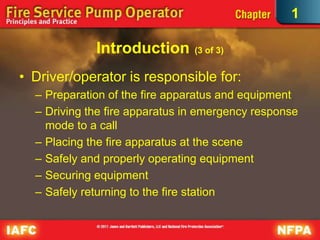 Iafc fire service pump operator principles & practice 1Ed ch 01 the ...