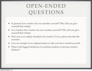 Teaching Students to be Creative Contributors | PDF