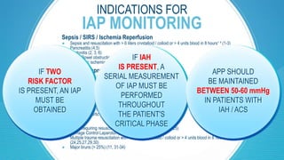 Intra-abdominal Hypertension - Abdominal Compartment Syndrome part 2 | PPT