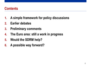 Can a European SDRM be effective? | PPT