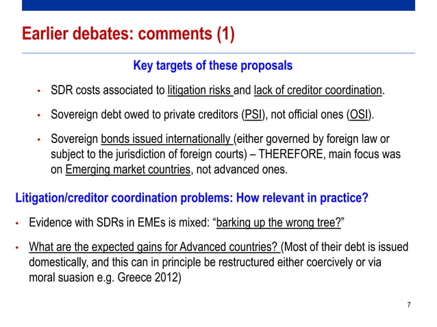Can a European SDRM be effective? | PPT