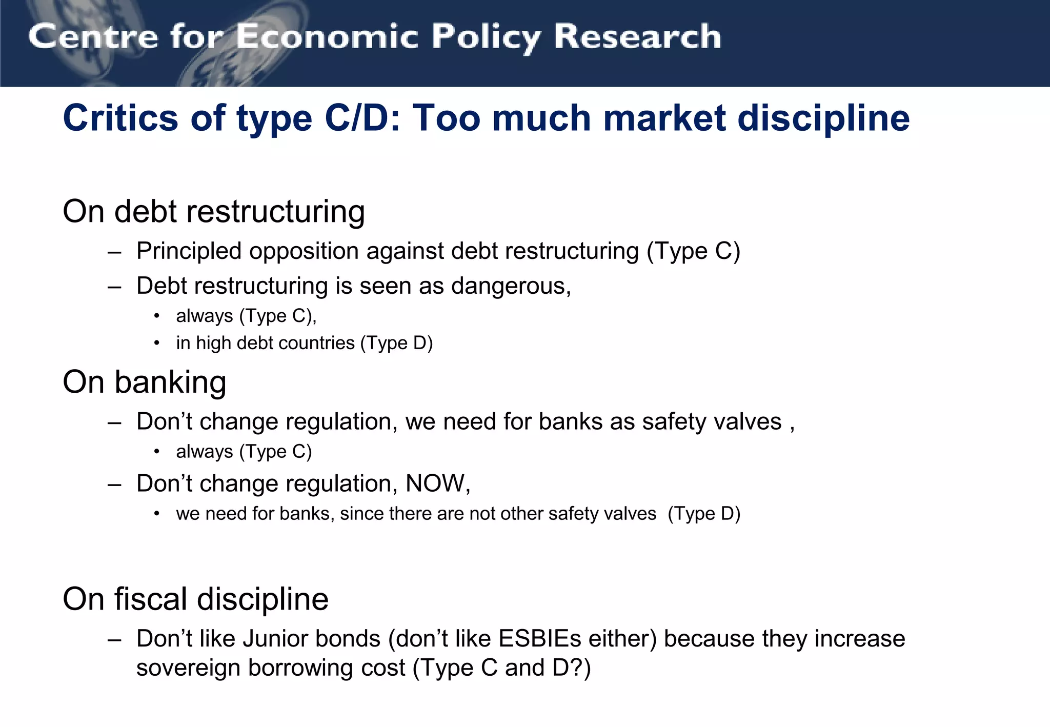 Safety Nets and Market Discipline | PPT
