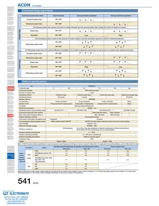 Iai acon controller_specsheet | PDF