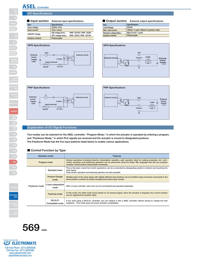 Iai asel controller_specsheet | PDF