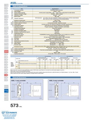 Iai asel controller_specsheet | PDF