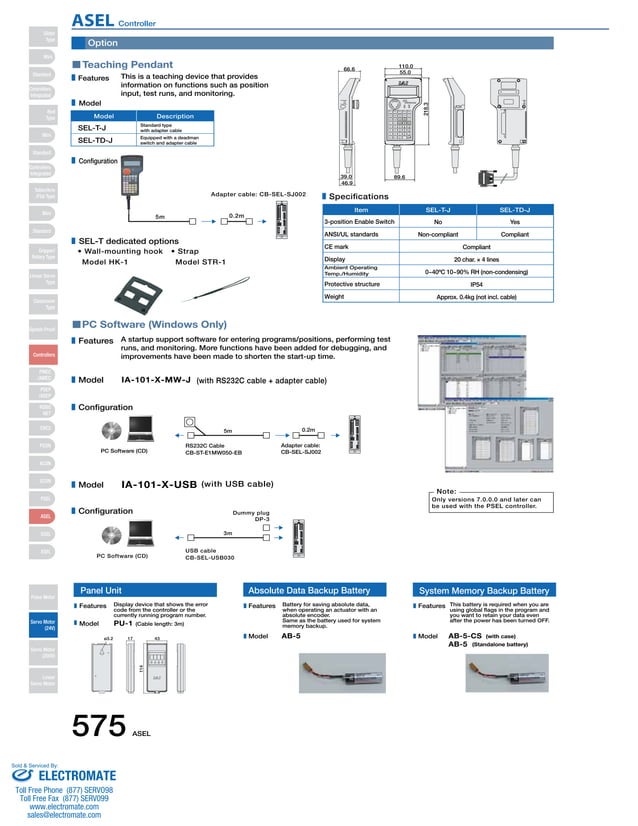 Iai asel controller_specsheet | PDF