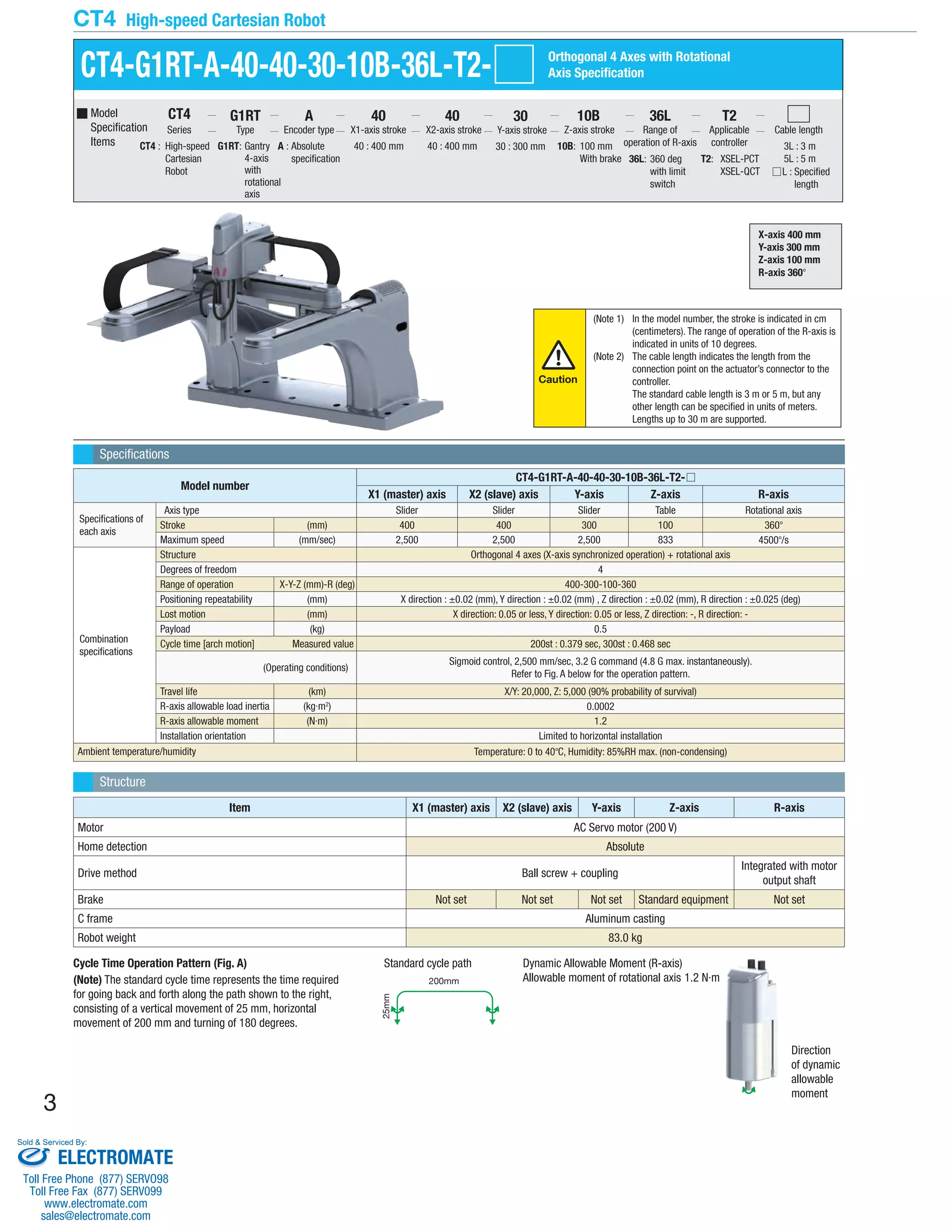 Iai ct4 cartesian_specsheet | PDF
