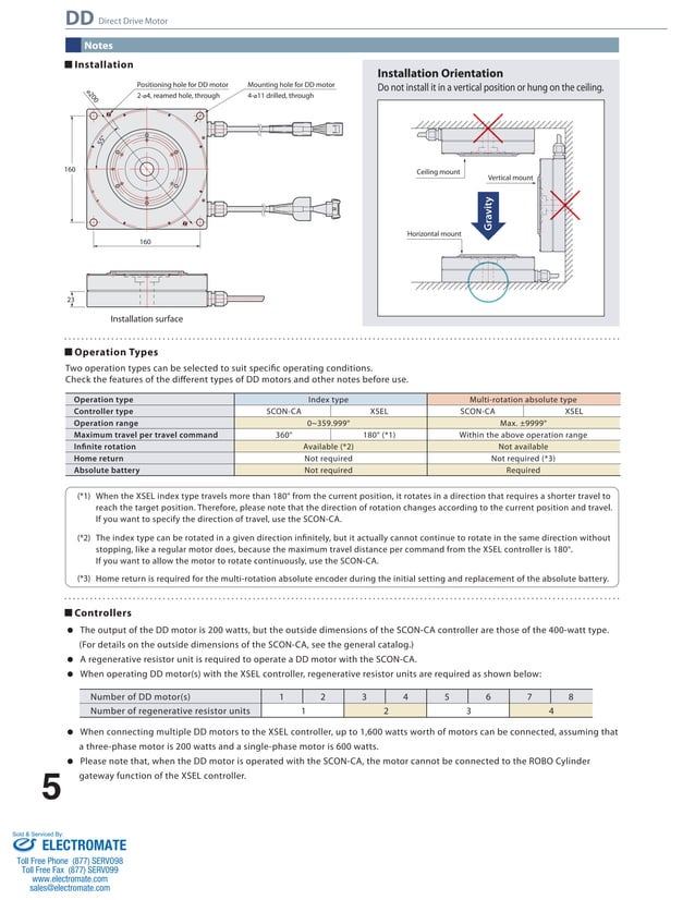Iai direct drive_motor_specsheet | PDF