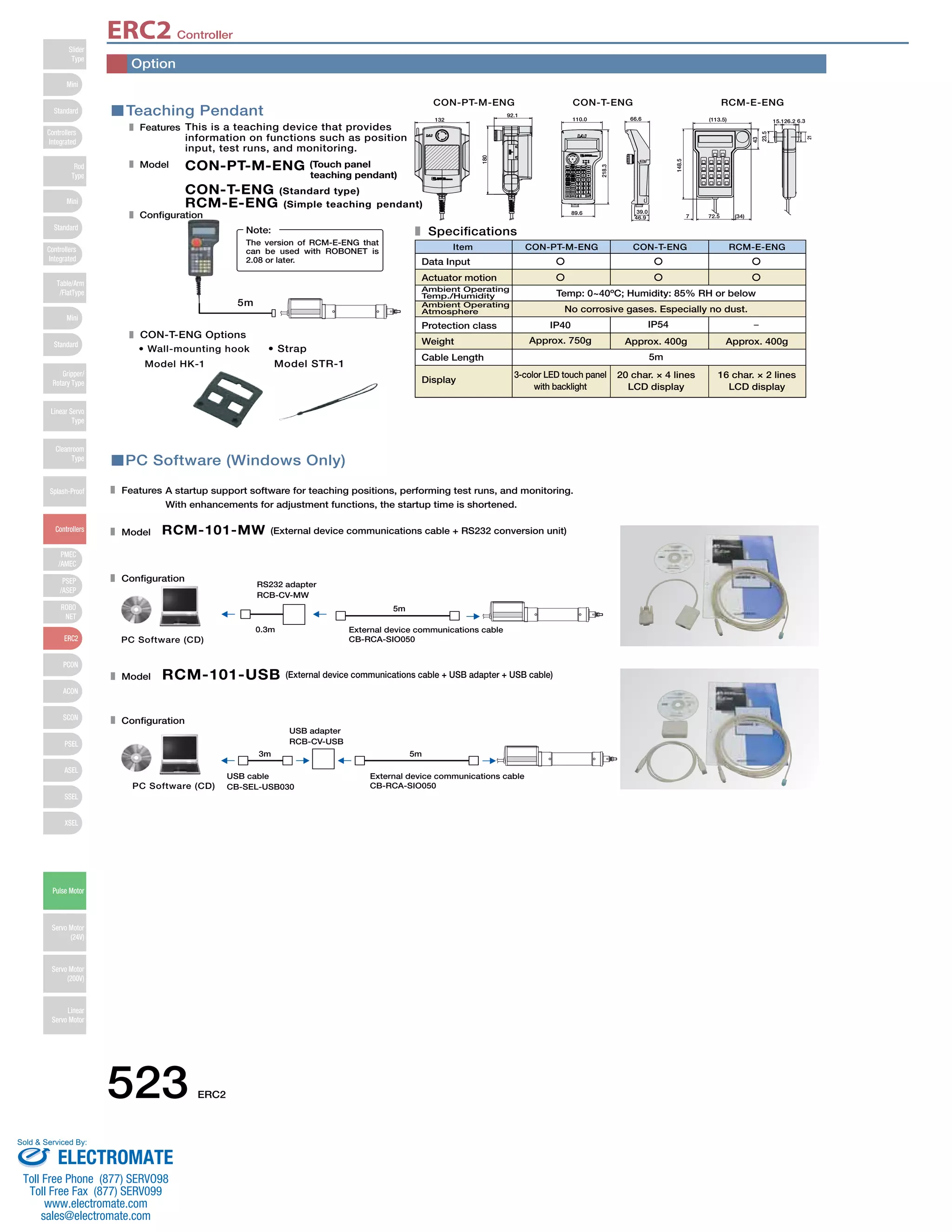 Iai erc2 controller_specsheet | PDF