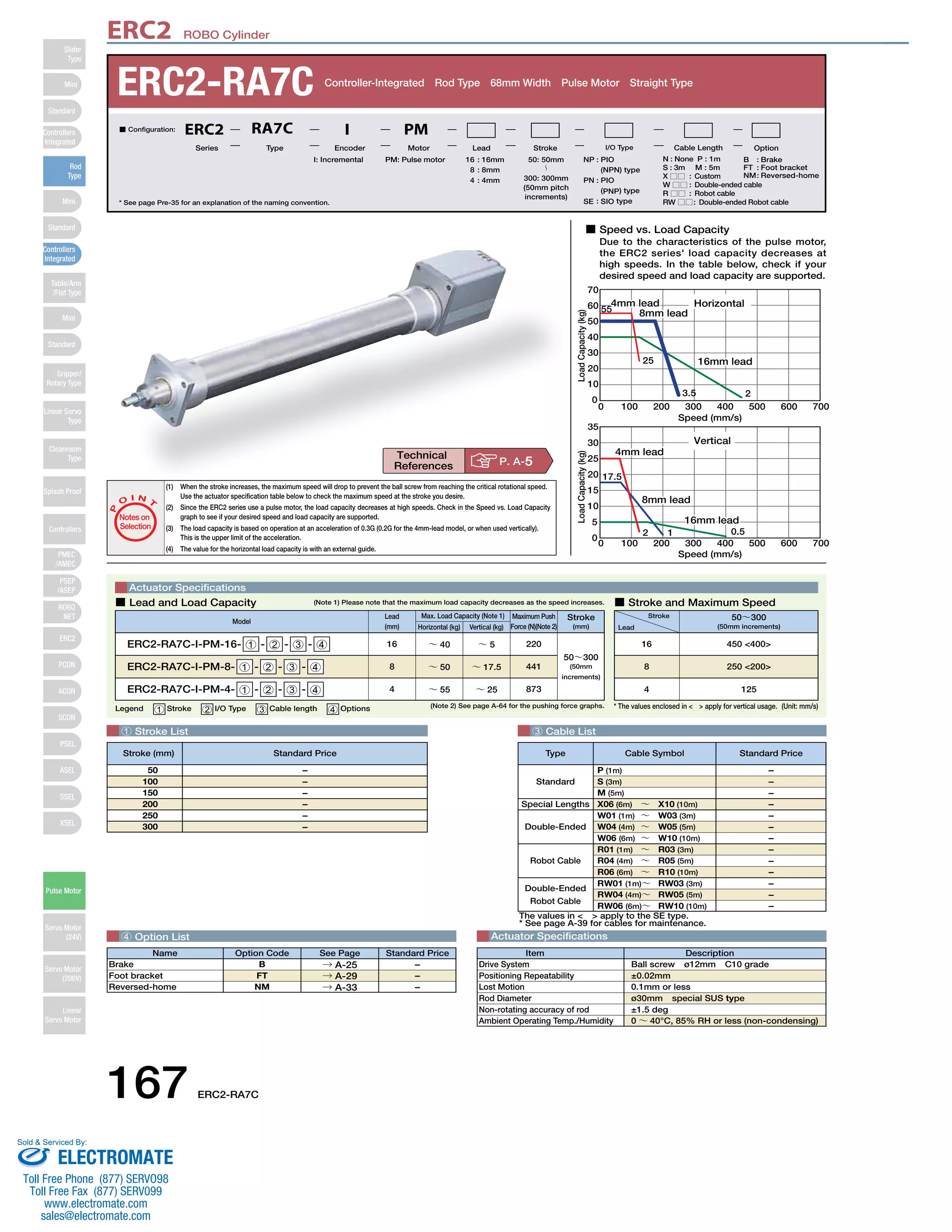 Iai erc2 ra7_c_specsheet | PDF | Computer Peripherals | Computing