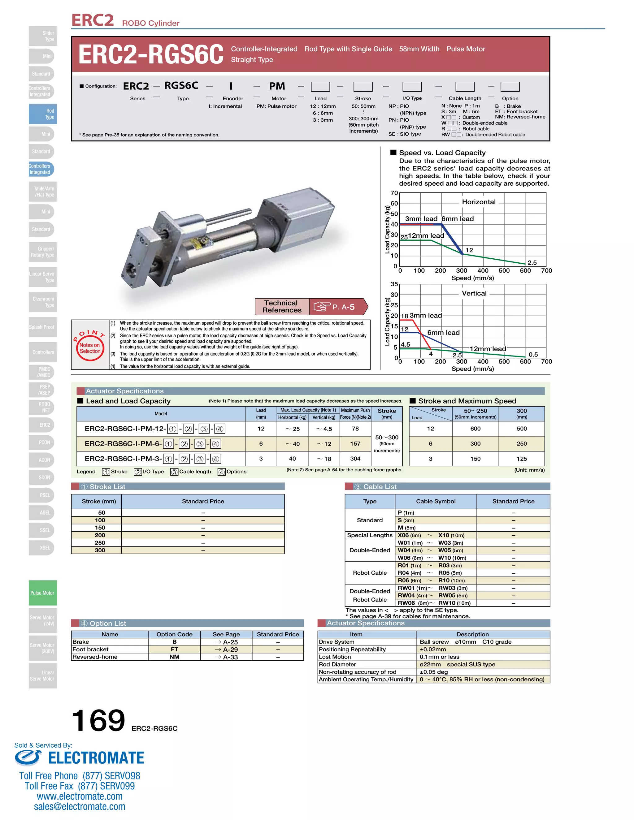 Iai erc2 rgs6_c_specsheet | PDF