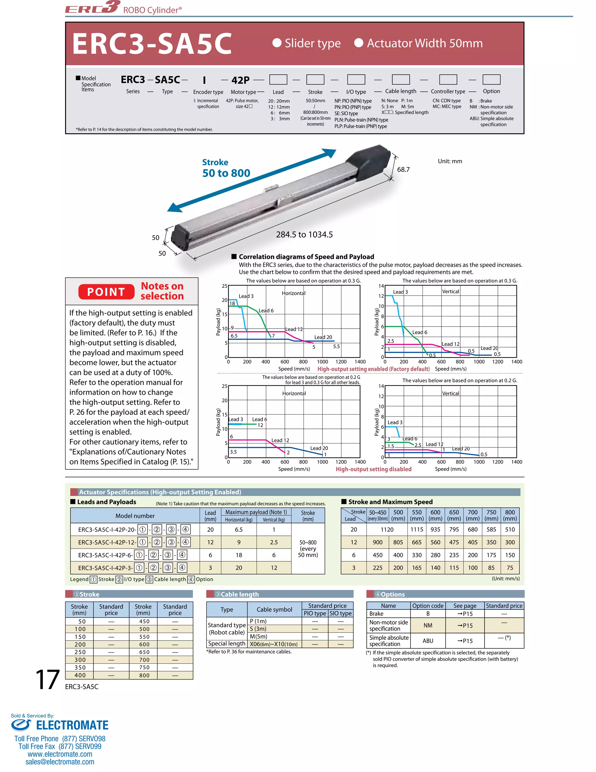 Iai erc3 sa5_c_specsheet | PDF
