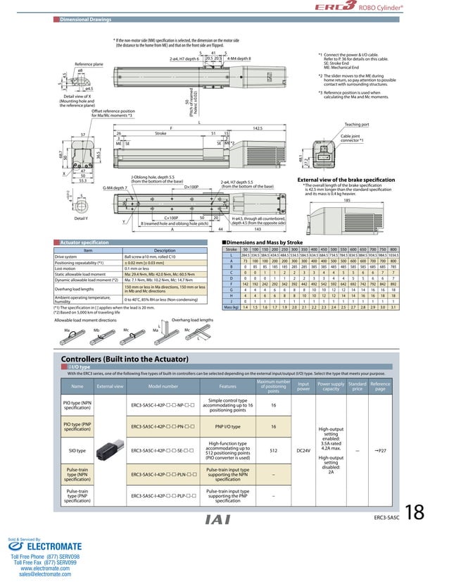 Iai erc3 sa5_c_specsheet | PDF