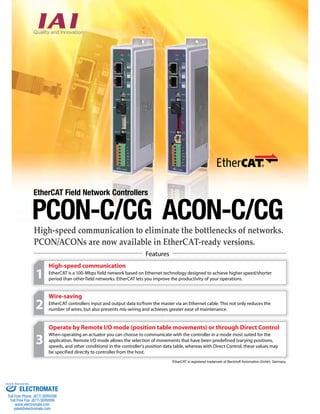 Iai ether cat_pcon_acon_specsheet | PDF