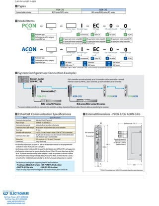 Iai ether cat_pcon_acon_specsheet | PDF