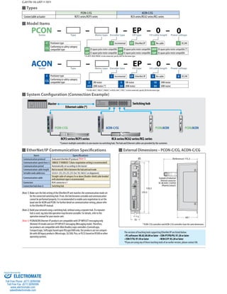 Iai ethernet ip_pcon_acon_specsheet | PDF
