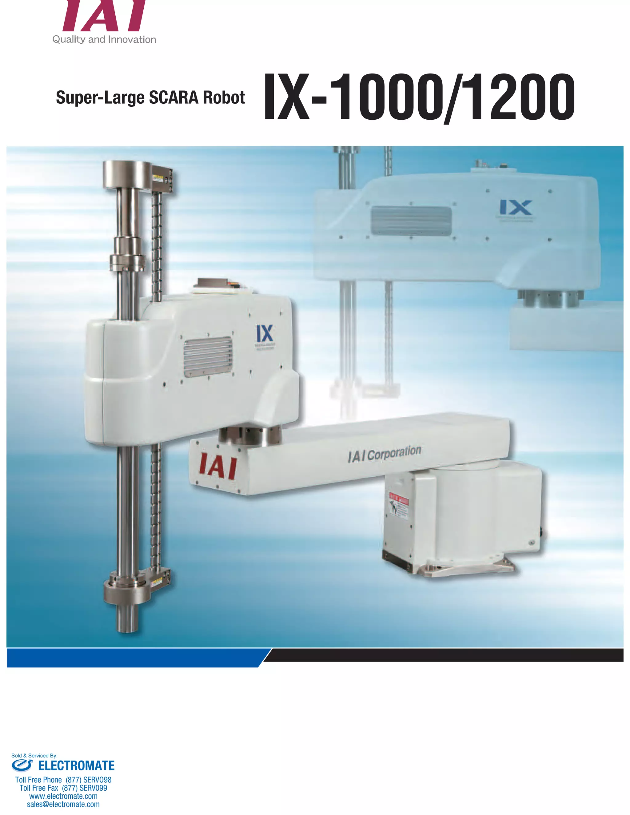 Iai ix scara_robot_1000_1200_specsheet | PDF | Radio Control | Hobbies ...