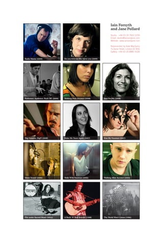 Iain & Jane\'s CV | PDF | Music | Entertainment