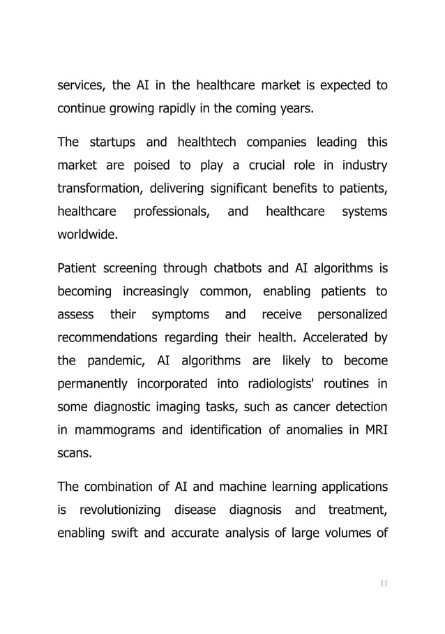 Artificial Intelligence in Healthcare.pdf | Technology Industry ...