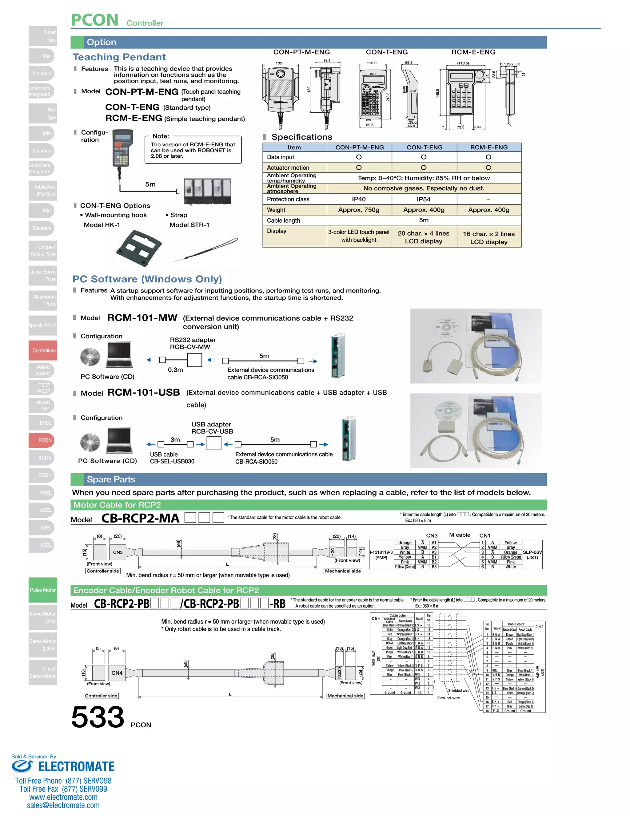 Iai pcon controller_specsheet | PDF