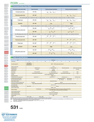 Iai pcon controller_specsheet | PDF