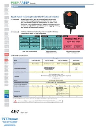 Iai psep asep_controller_specsheet | PDF