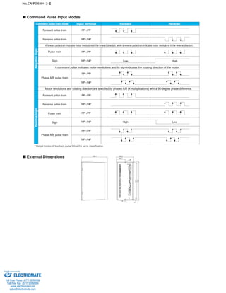 Iai pulse driver_specsheet | PDF