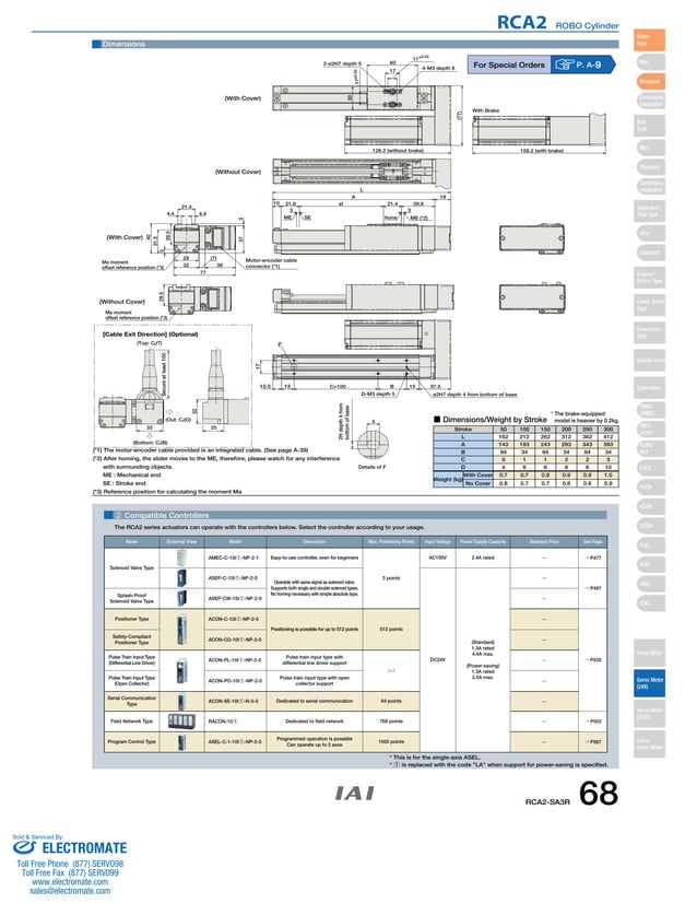 Iai rca2 sa3_r_specsheet | PDF