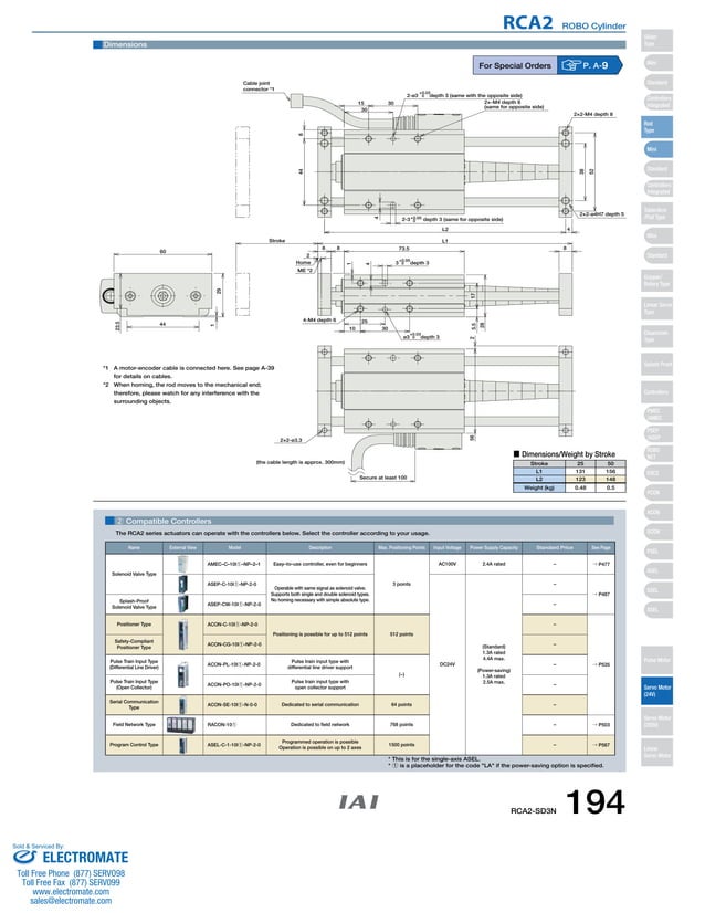 Iai rca2 sd3_n_specsheet | PDF