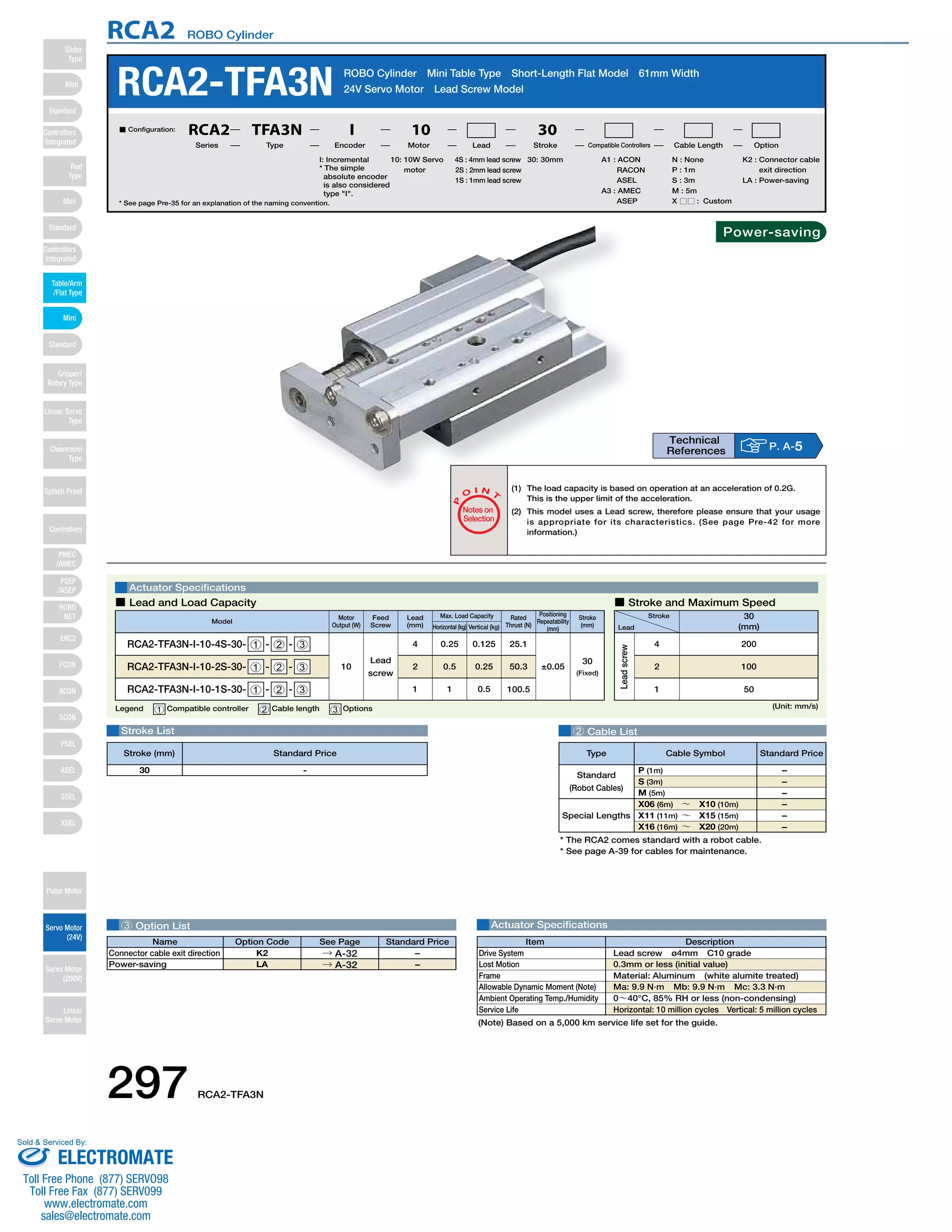 Iai rca2 tfa3_n_specsheet | PDF | Radio Control | Hobbies & Interests