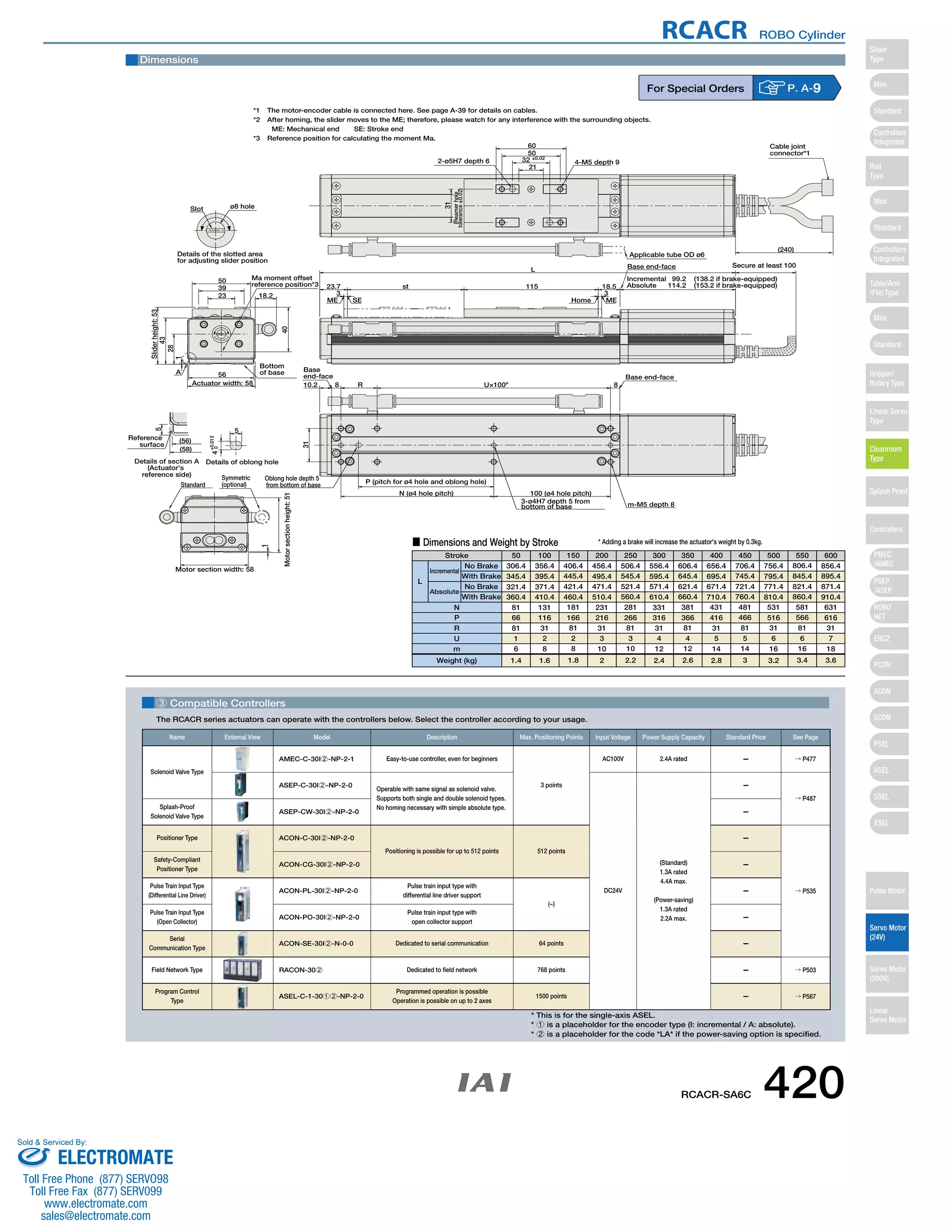 Iai rcacr sa6_c_specsheet | PDF