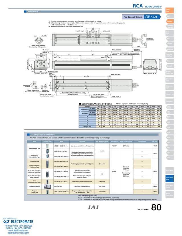 Iai rca sa6_c_specsheet | PDF