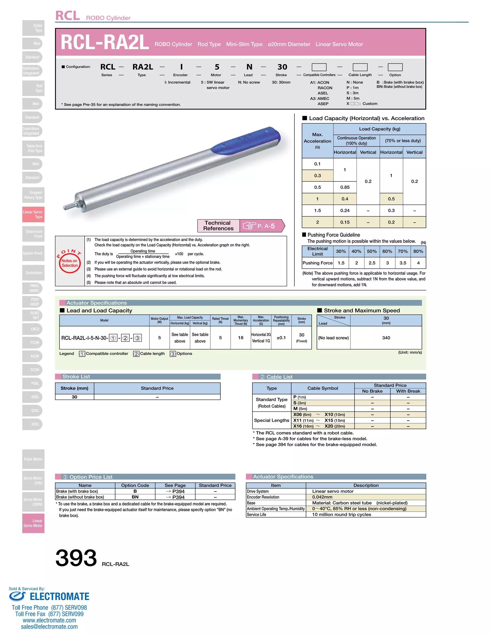 Iai rcl ra2_l_specsheet | PDF