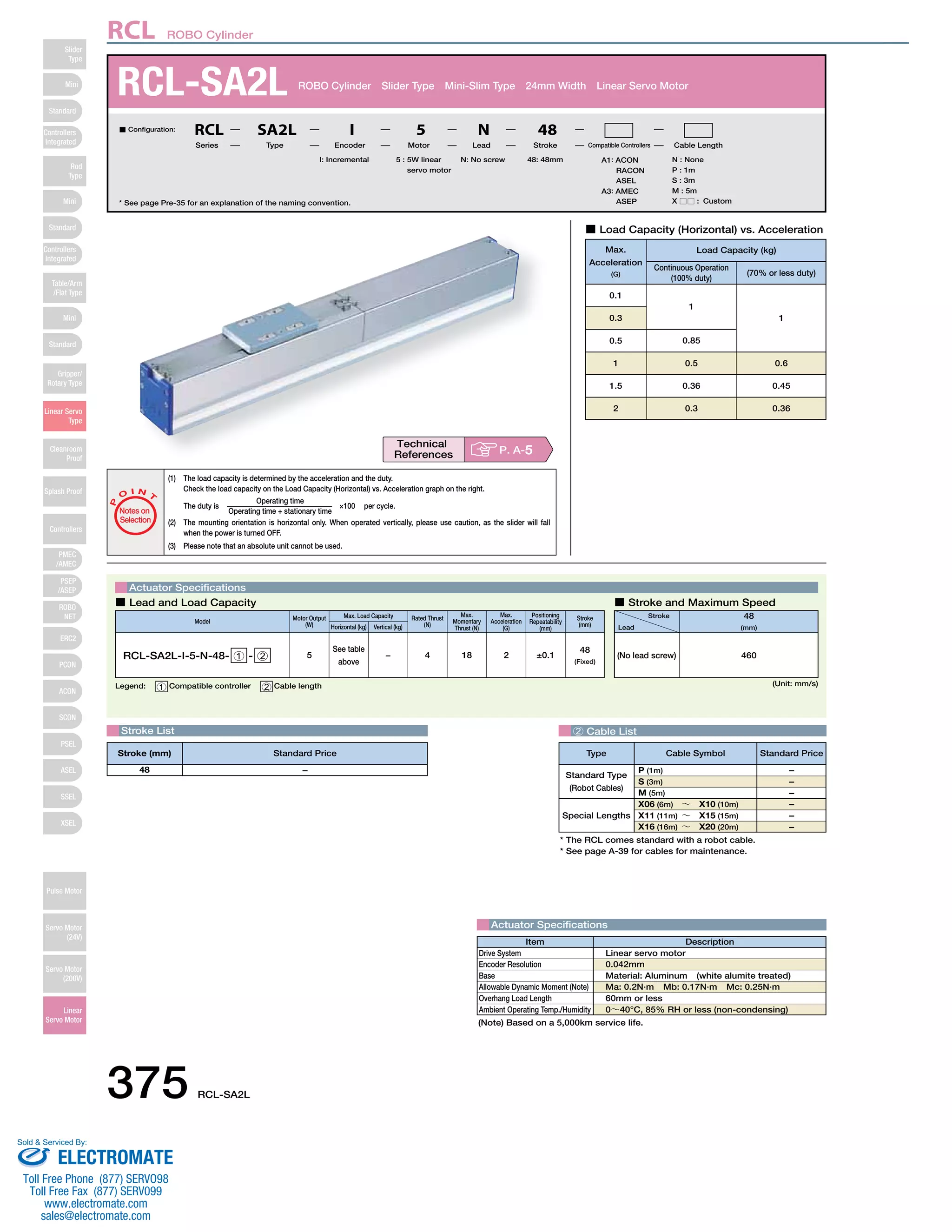 Iai rcl sa2_l_specsheet | PDF