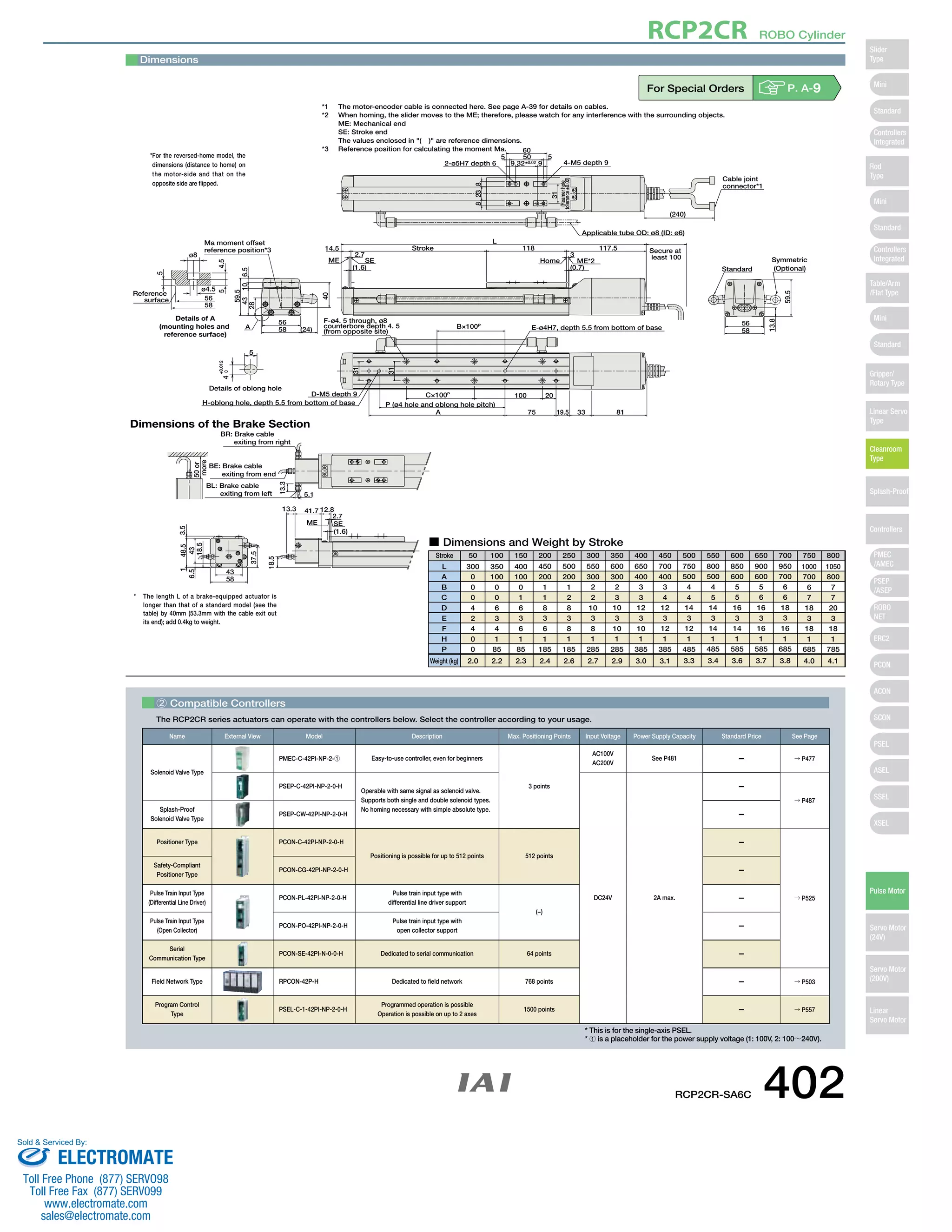 Iai rcp2 cr_sa6c_specsheet | PDF