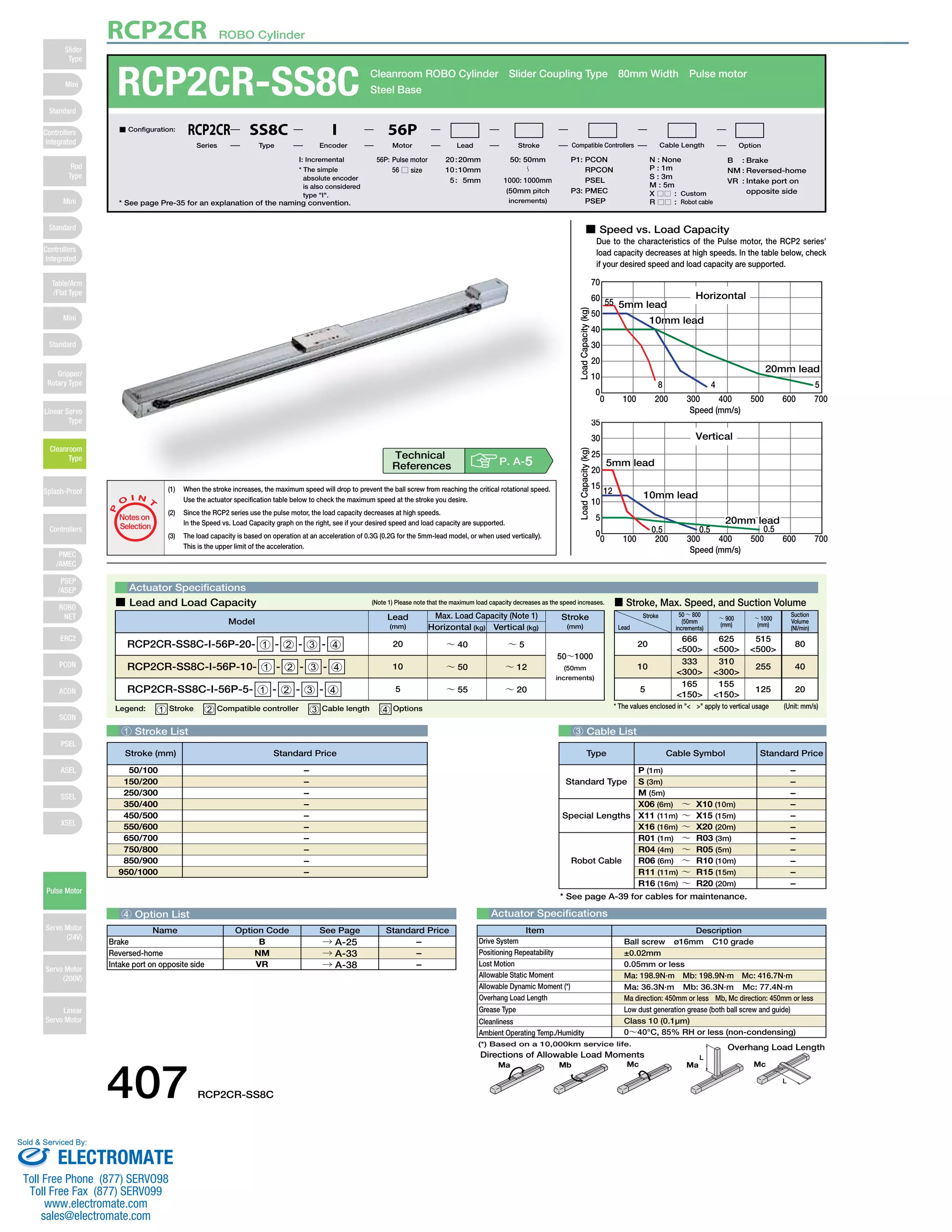 Iai rcp2 cr_ss8c_specsheet | PDF
