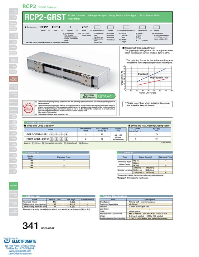 Iai rcp2 grst_1_specsheet | PDF