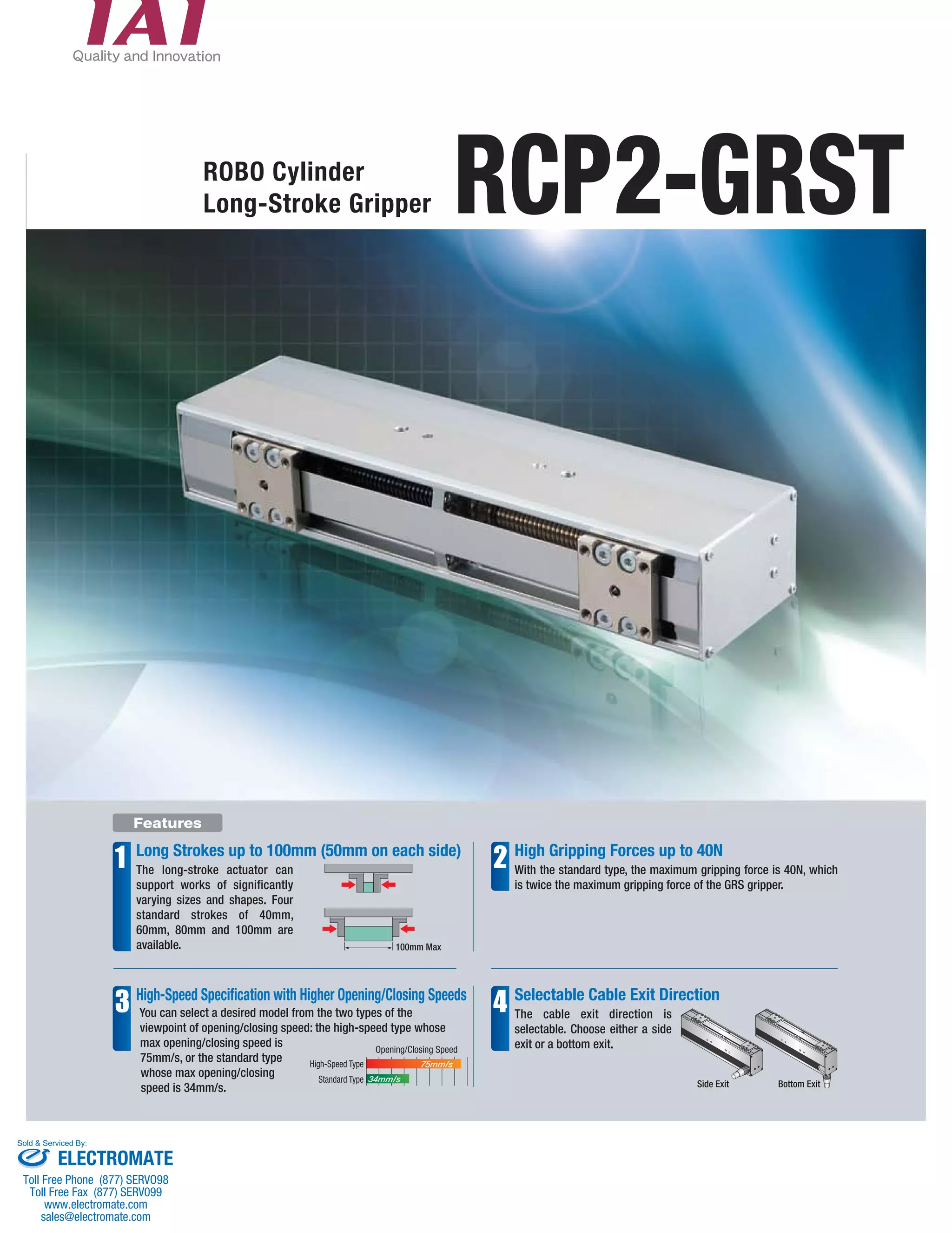 Iai rcp2 grst_specsheet | PDF