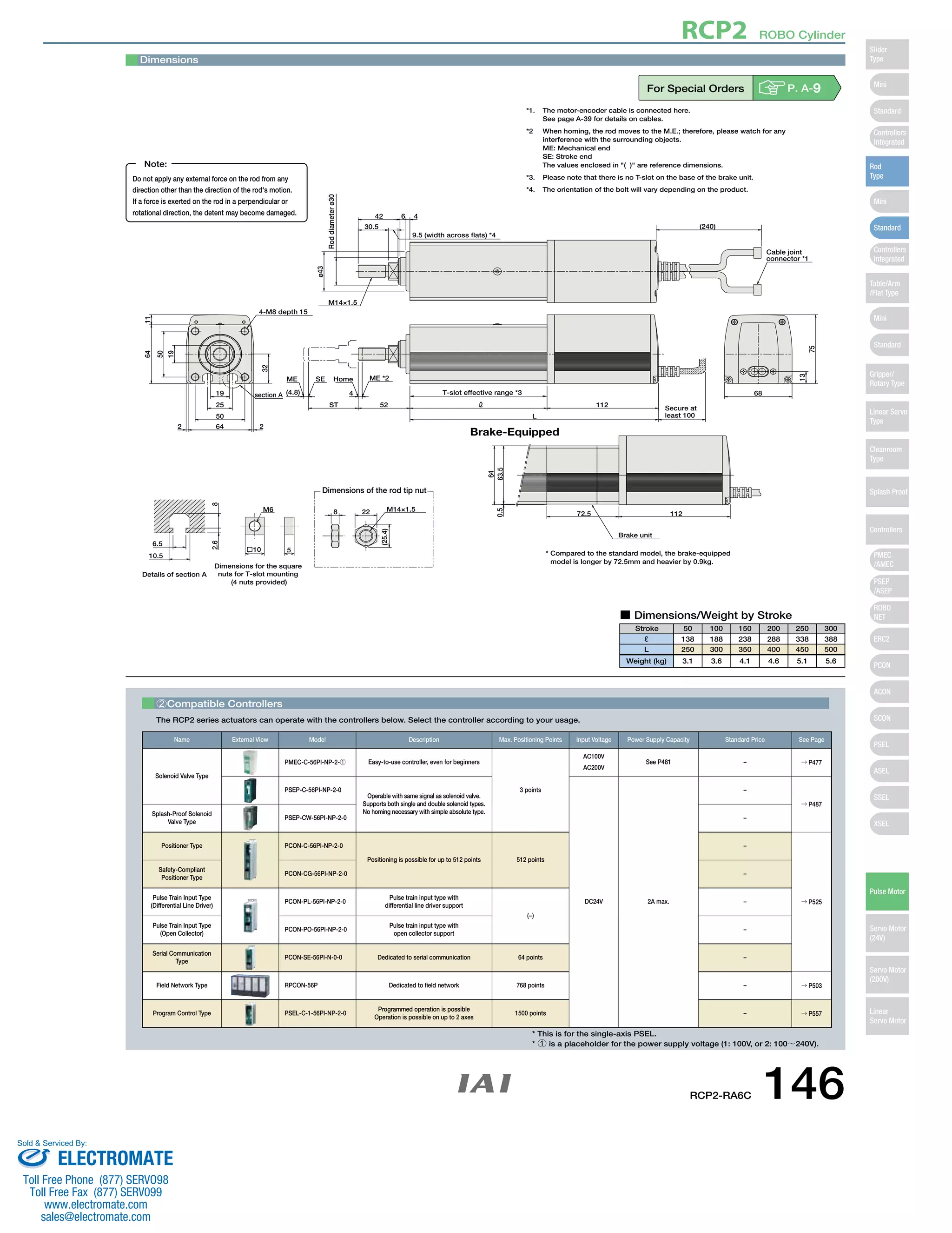 Iai rcp2 ra6_c_specsheet | PDF