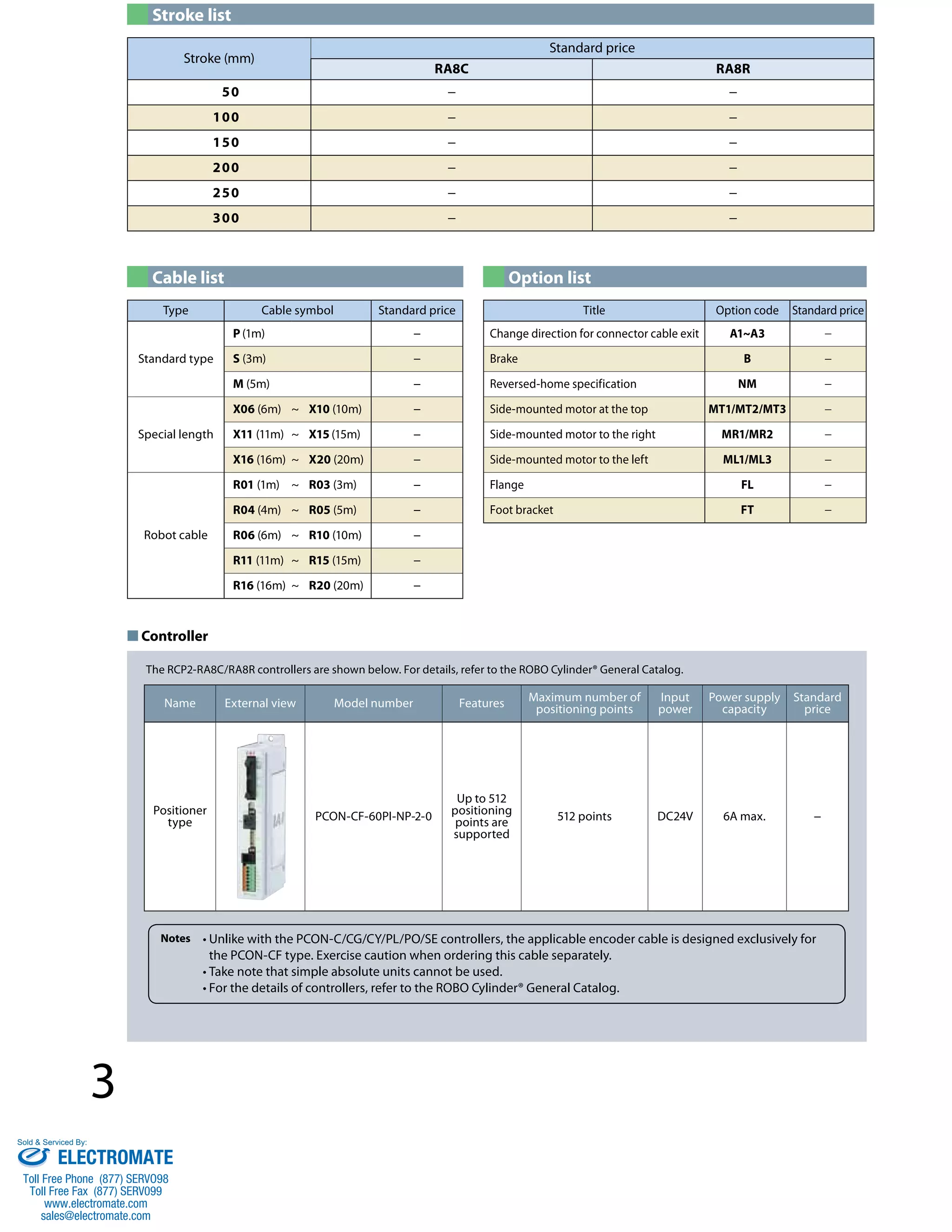 Iai rcp2 ra8_c_ra8r_specsheet | PDF