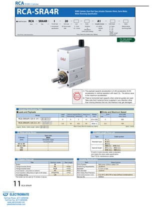 Iai rcp2 rca_sra_specsheet | PDF
