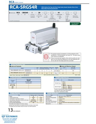 Iai rcp2 rca_sra_specsheet | PDF